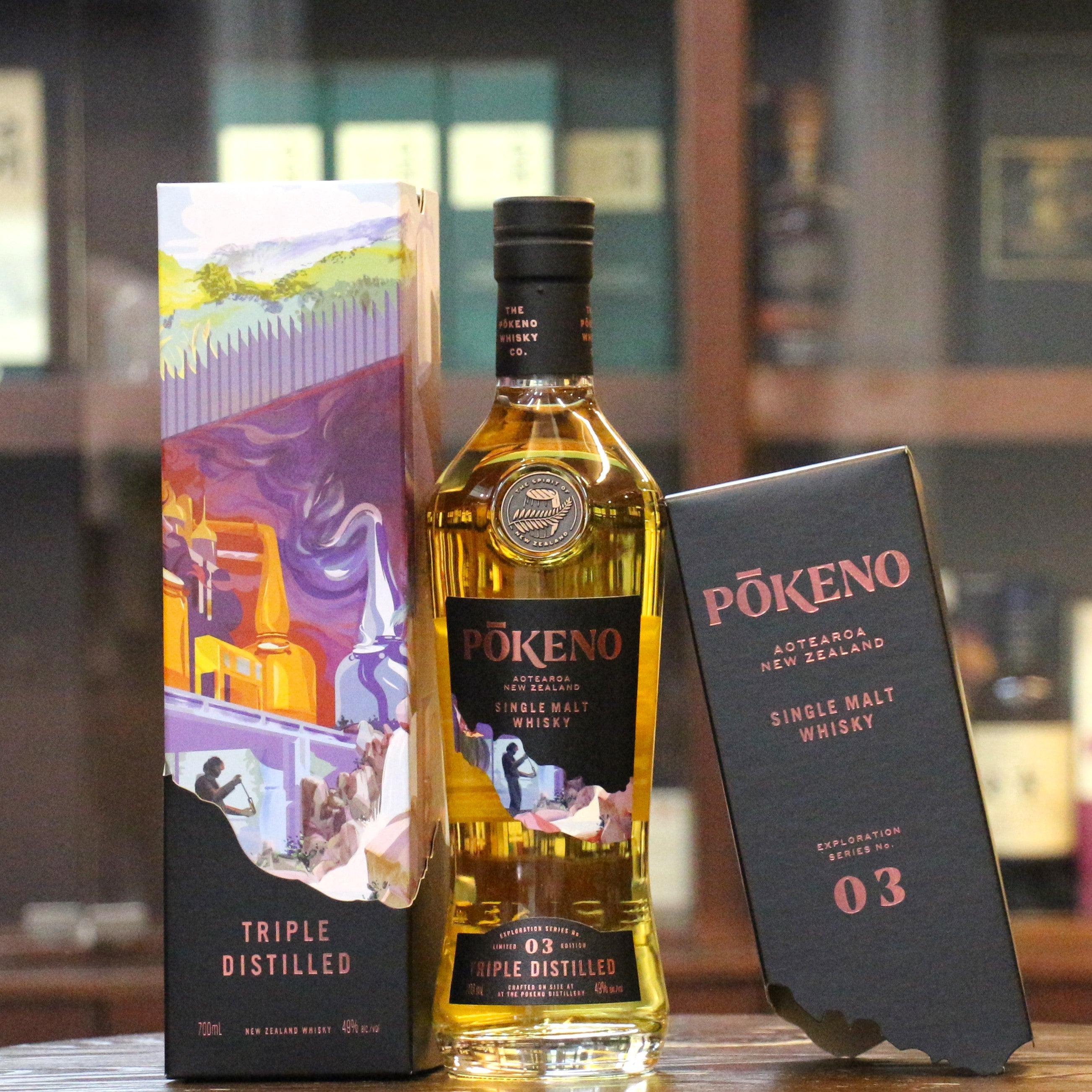 Pokeno Exploration Series Triple Distilled New Zealand Single Malt Whi ...