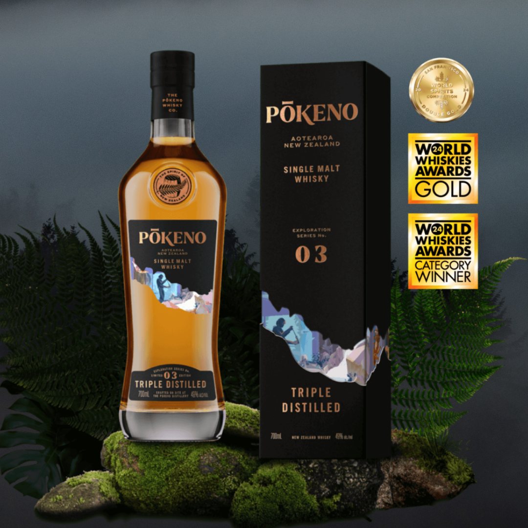 Pokeno Exploration Series Triple Distilled New Zealand Single Malt Whi ...