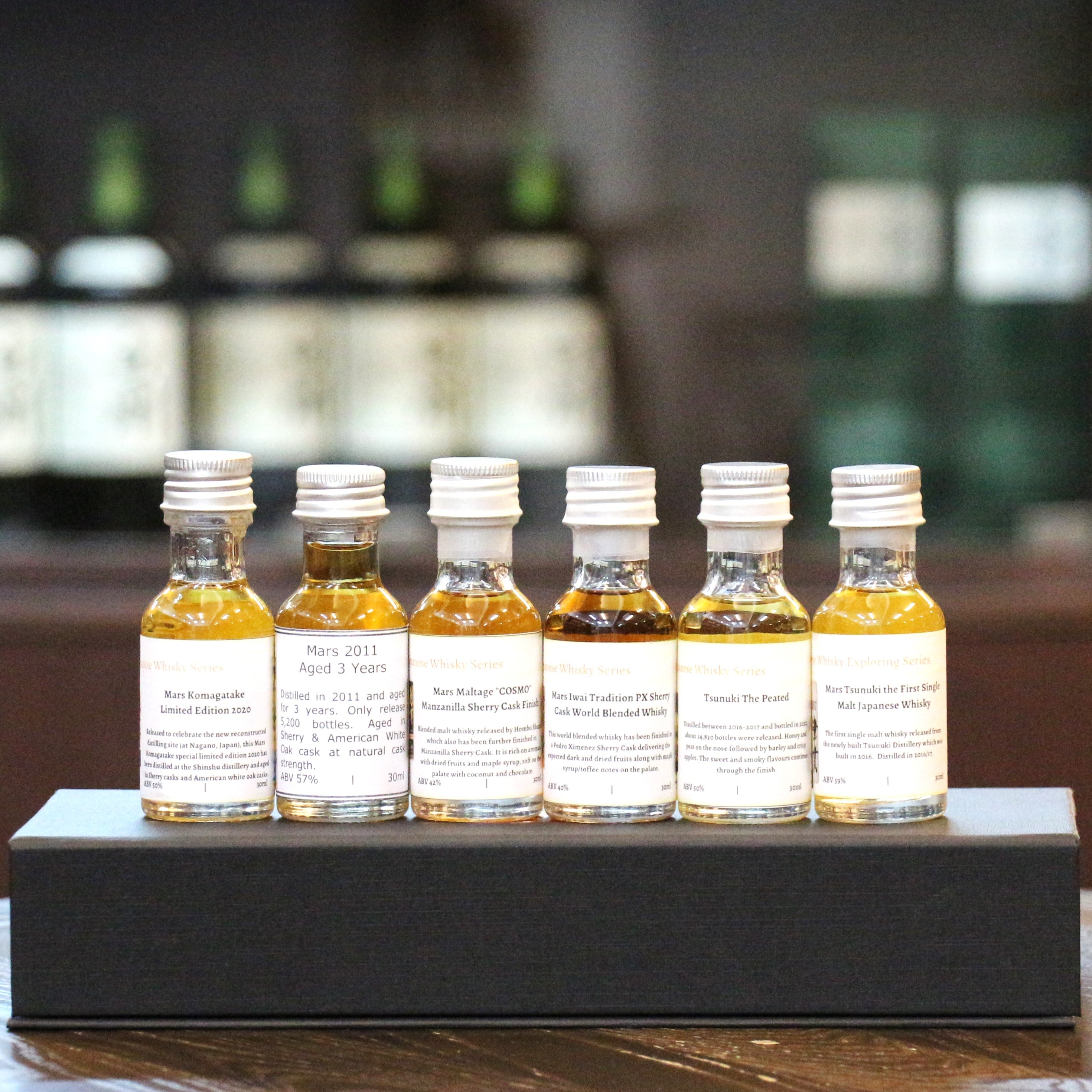 Whisky & Spirits Tasting Sets (30ml x 6) | Mizunara: The Shop